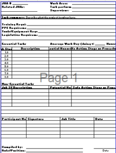 Job Hazard Analysis (JHA) Template (Editable Excel Document) - Prism ...